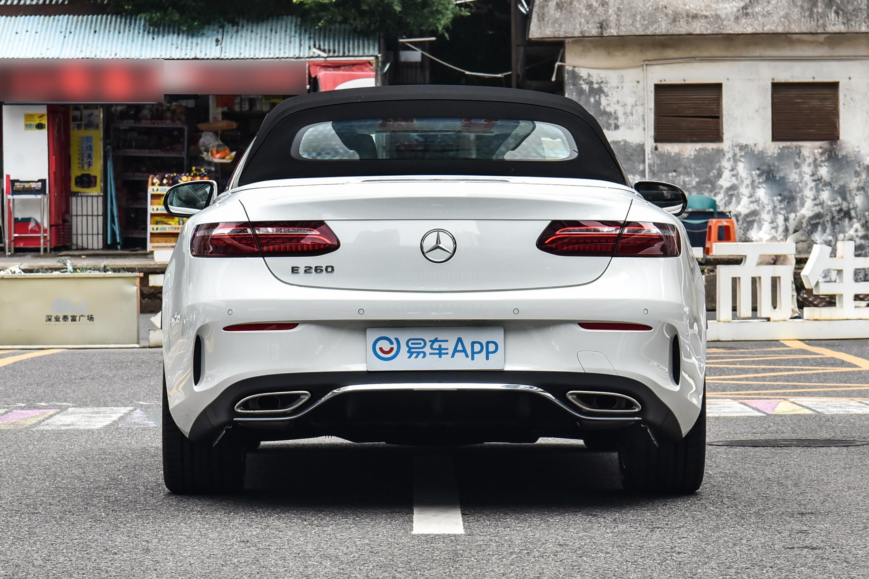 【奔驰E级(进口)E 260 敞篷轿跑车正后水平图片-汽车图片大全】-易车