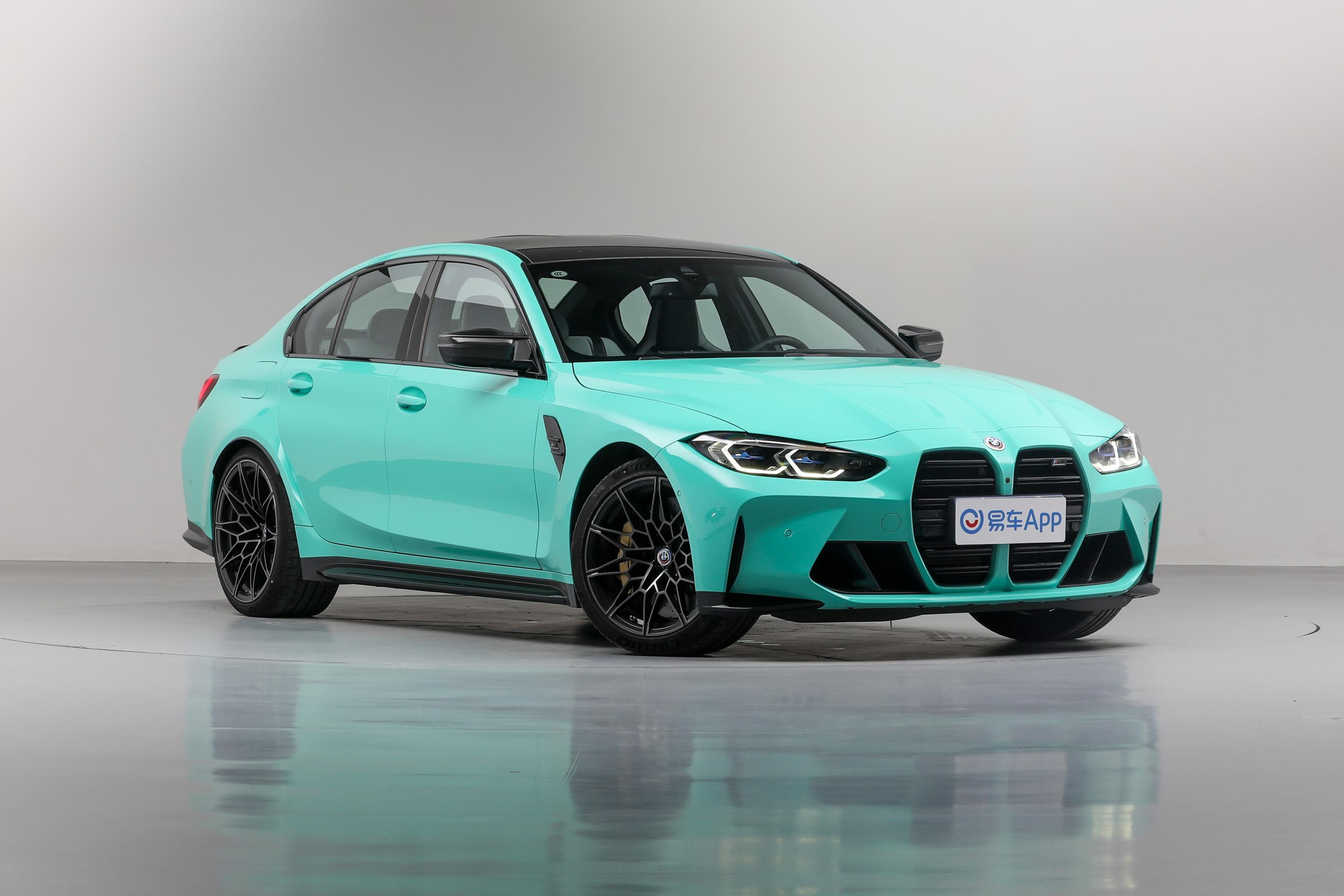 【宝马M3M3 M xDrive 雷霆版侧前45度车头向右水平图片-汽车图片大全】-易车