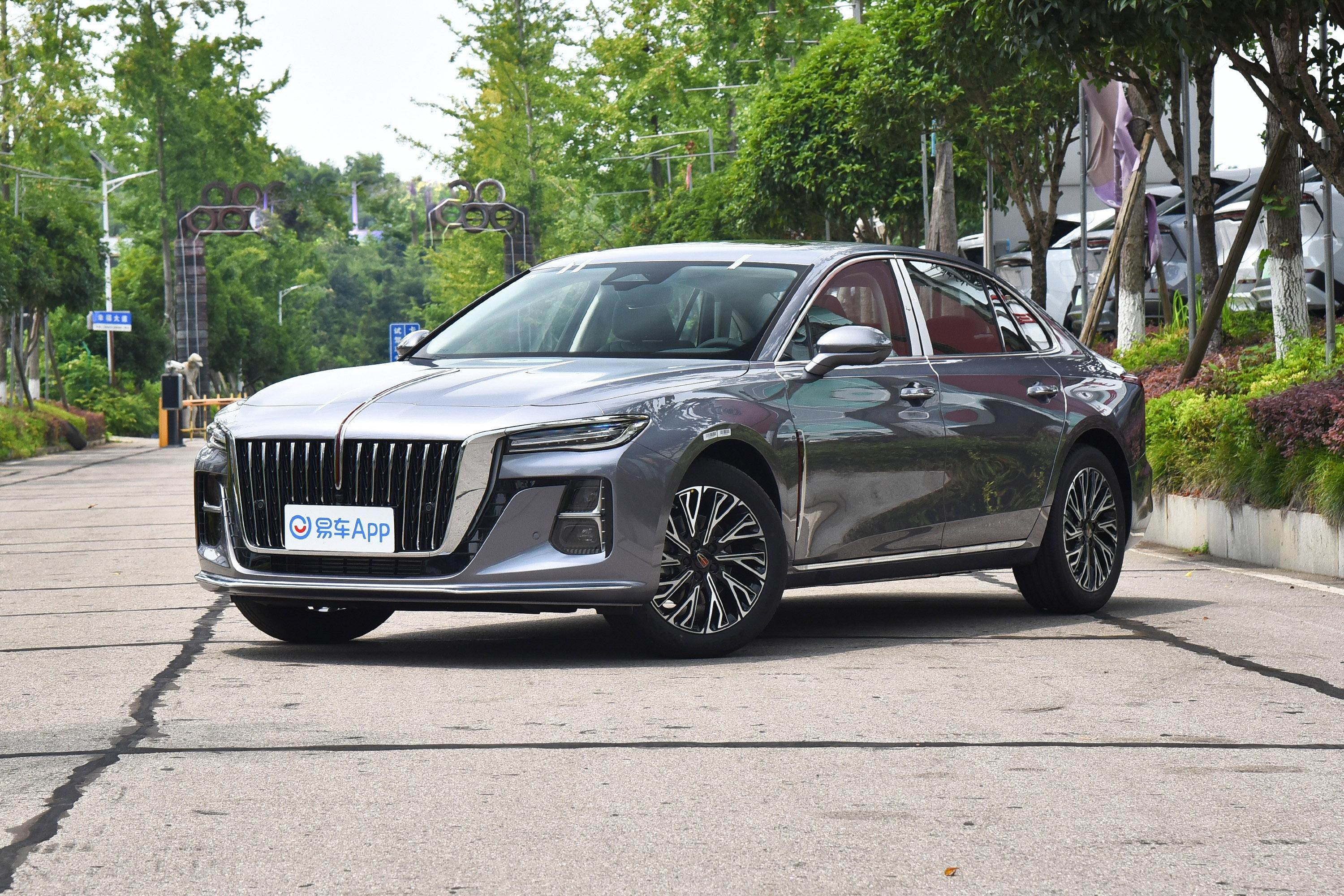 【红旗H52.0T 自动智联旗畅版侧前45度车头向左水平图片-汽车图片大全】-易车