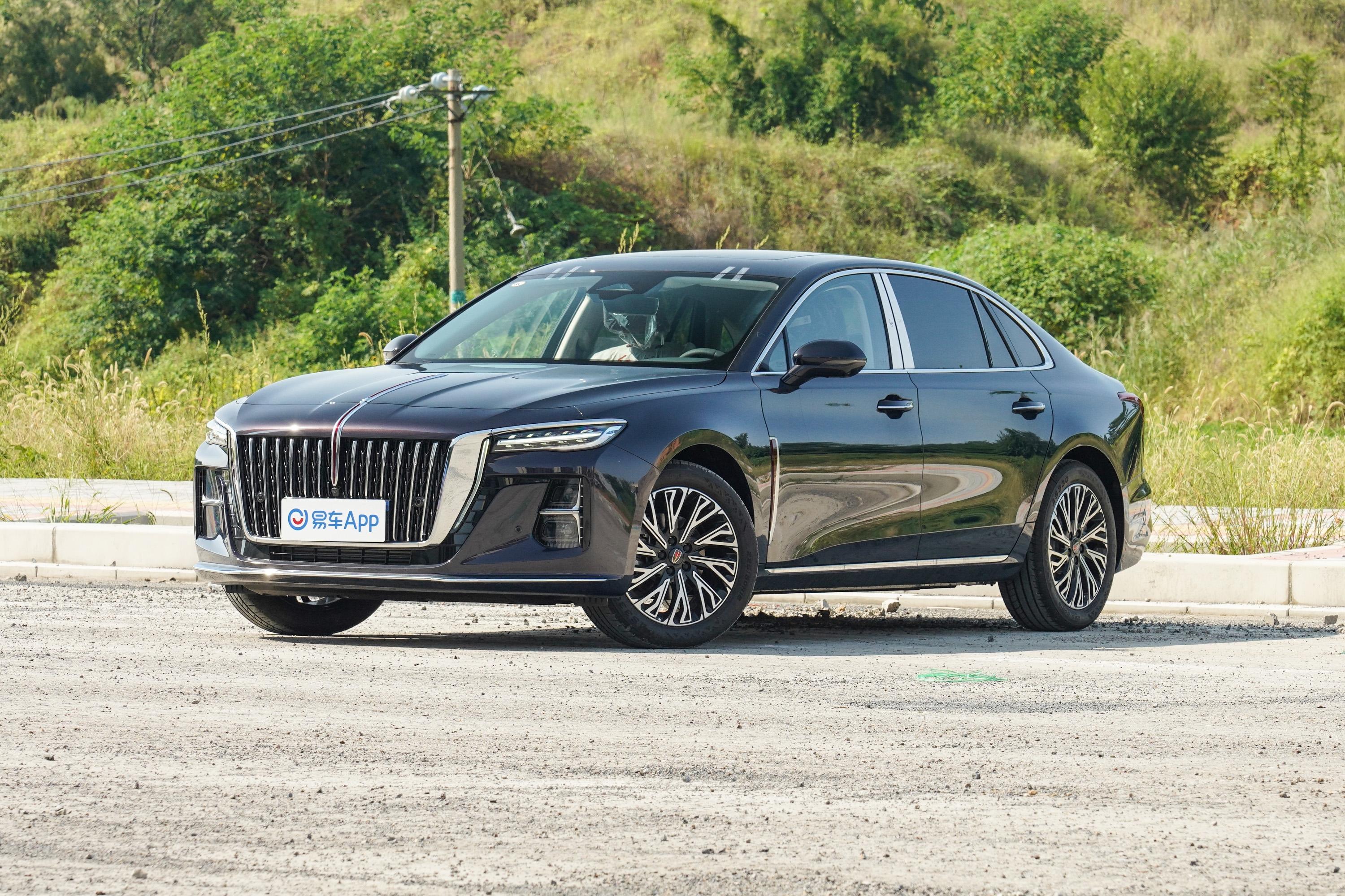 【红旗H52.0T 自动智联旗领版侧前45度车头向左水平图片-汽车图片大全】-易车