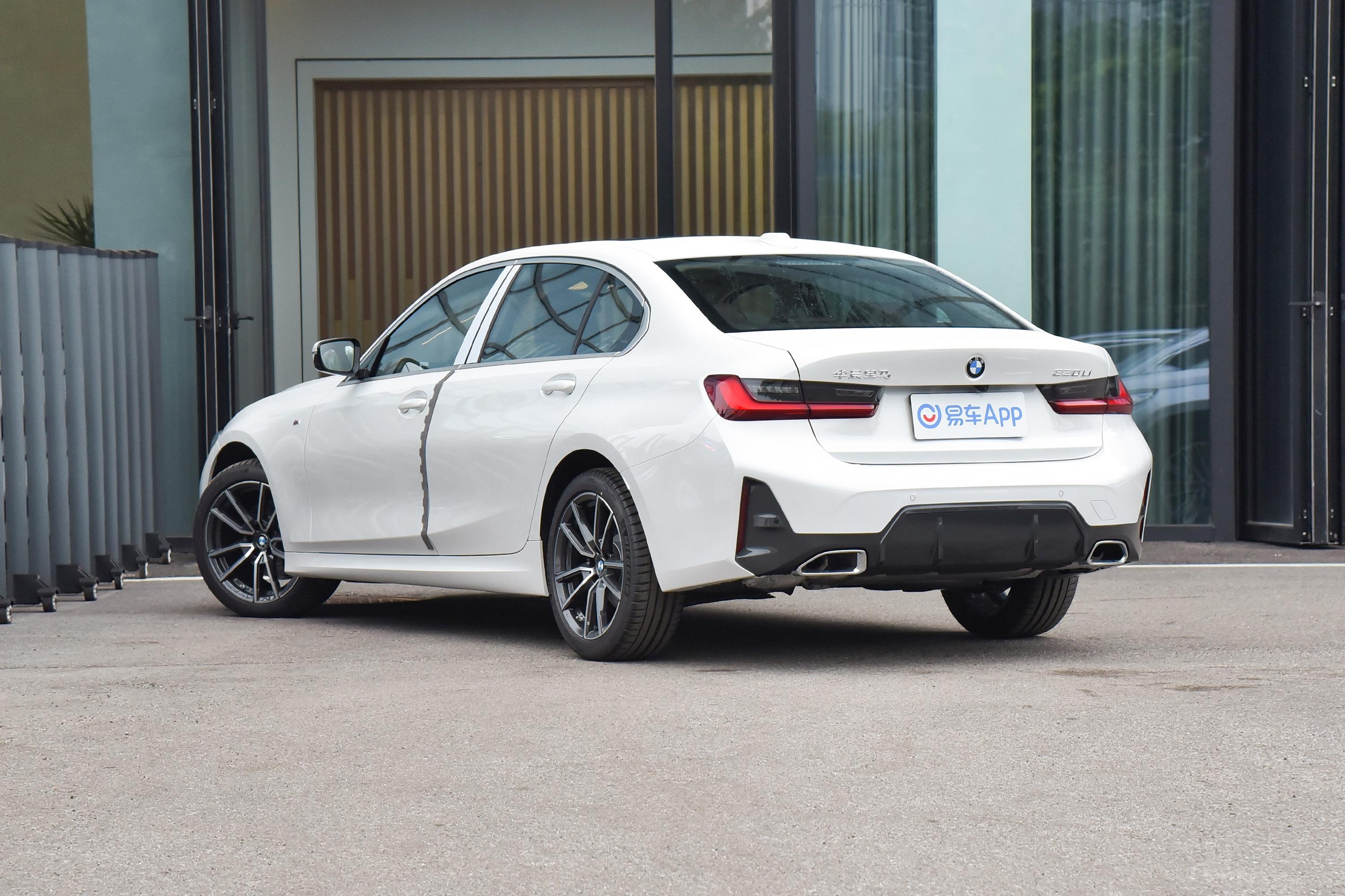 【宝马3系320Li M运动套装侧后45度车头向左水平图片-汽车图片大全】-易车