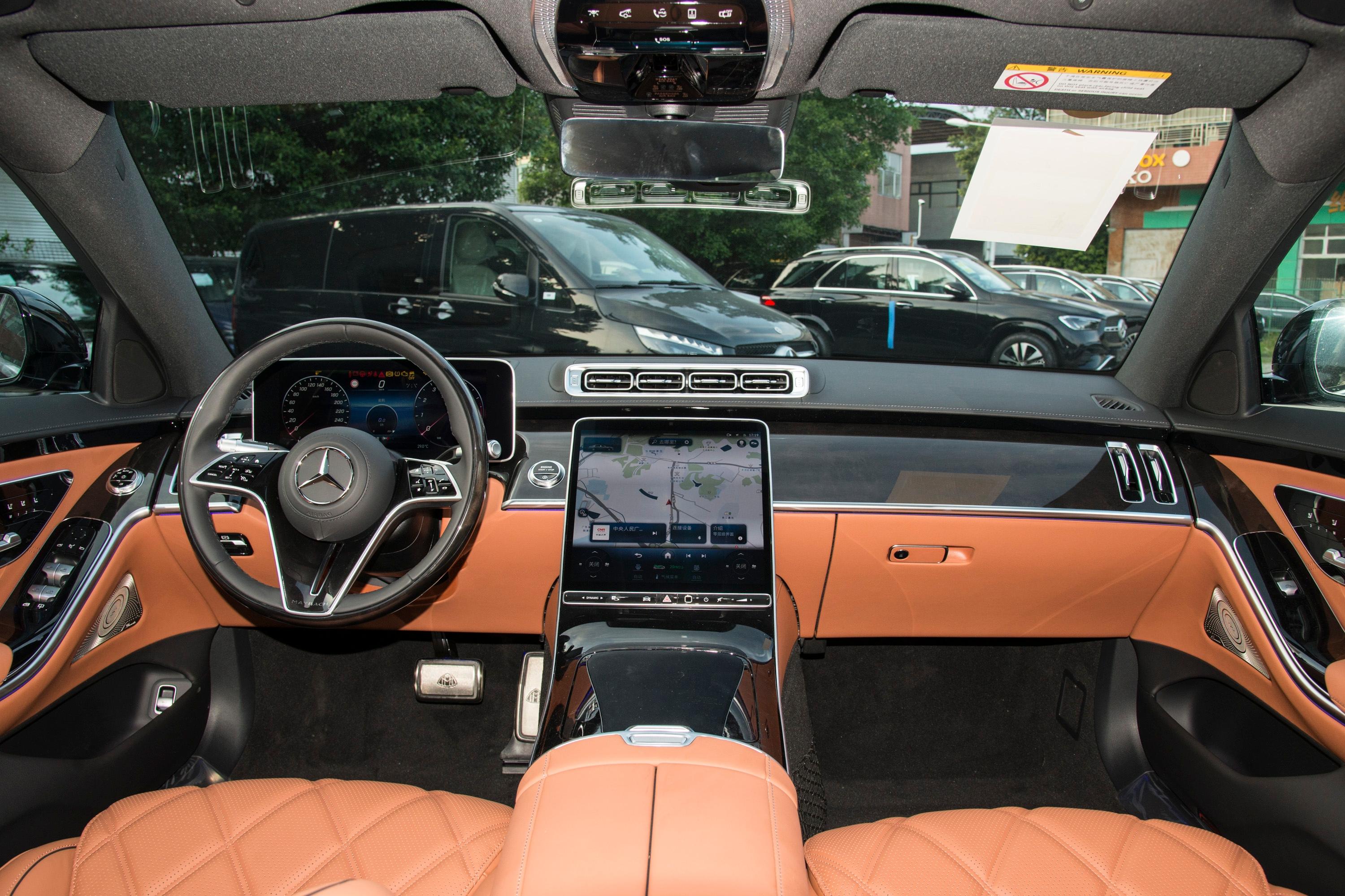 【迈巴赫S级S 480 4MATIC内饰全景正拍图片-汽车图片大全】-易车