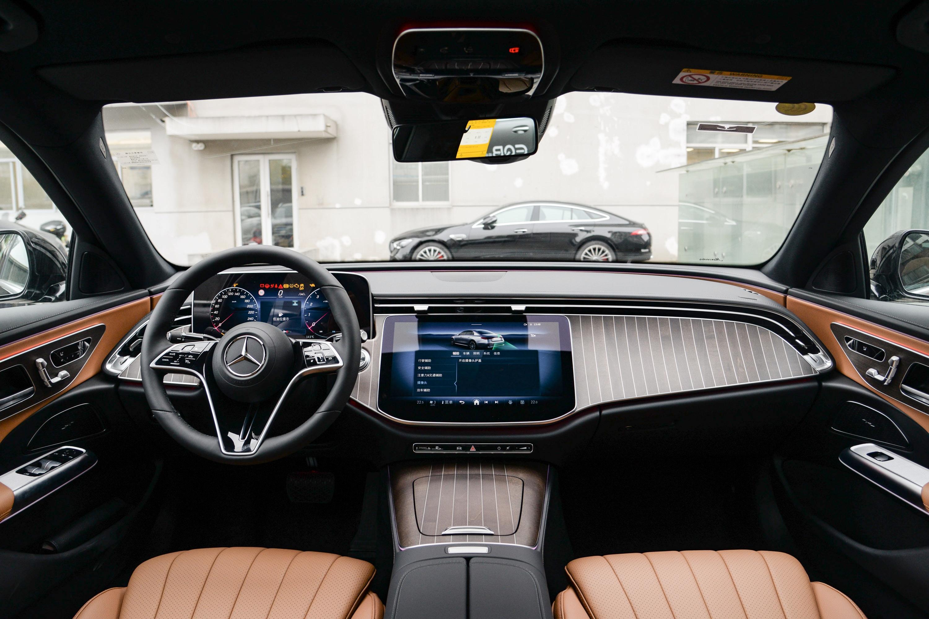 【奔驰E级E 300 L 时尚型内饰全景正拍图片-汽车图片大全】-易车