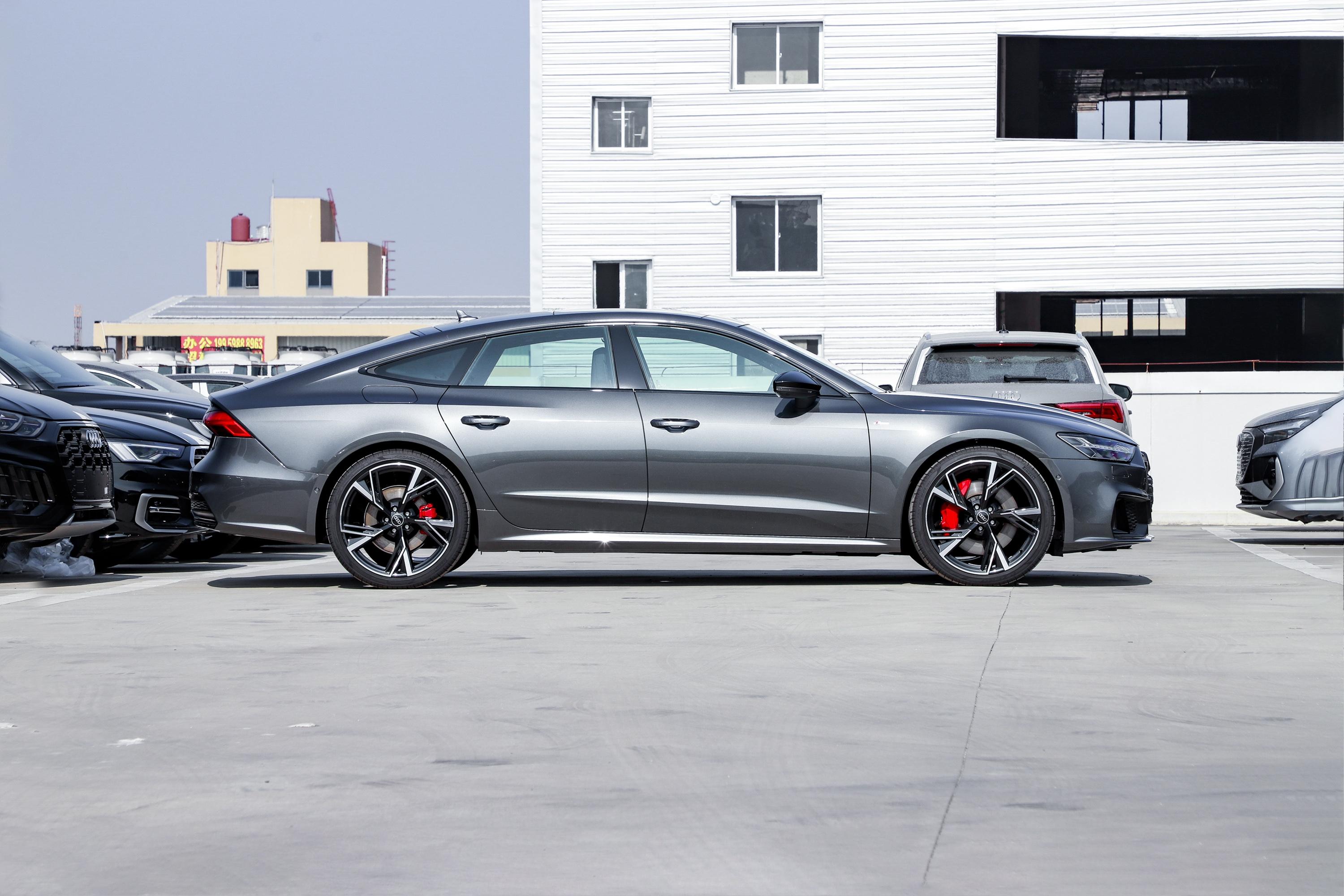 【奥迪A755 TFSI quattro 尊享型正侧车头向右水平图片-汽车图片大全】-易车