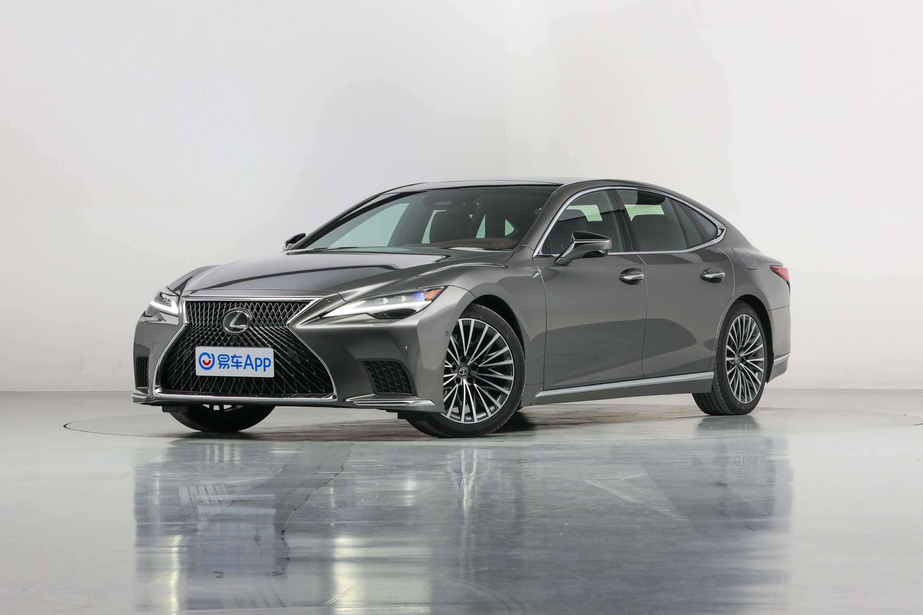【雷克萨斯LS500h 行政版侧前45度车头向左水平图片-汽车图片大全】-易车