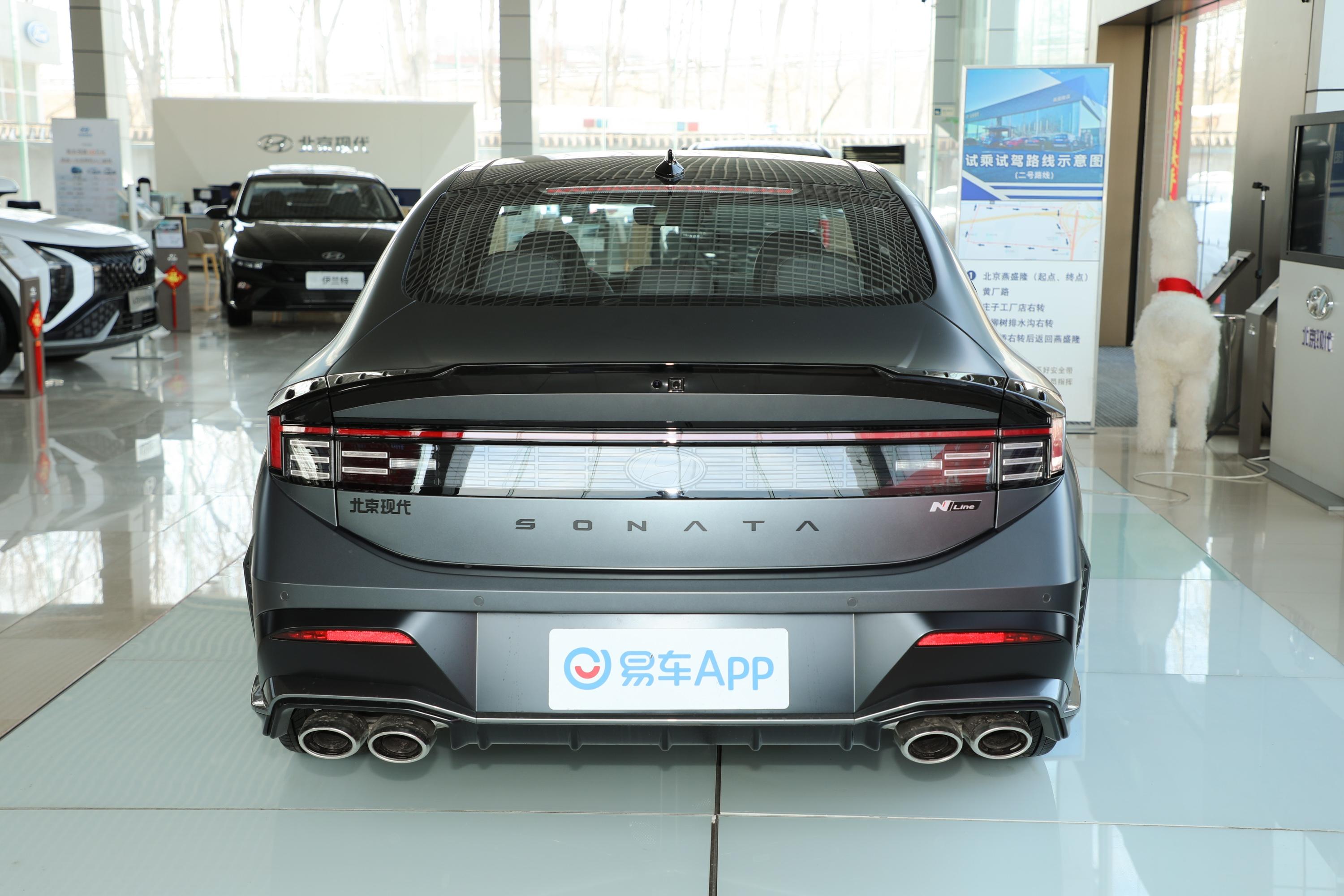 【索纳塔2.0T N Line Pro正后水平图片-汽车图片大全】-易车