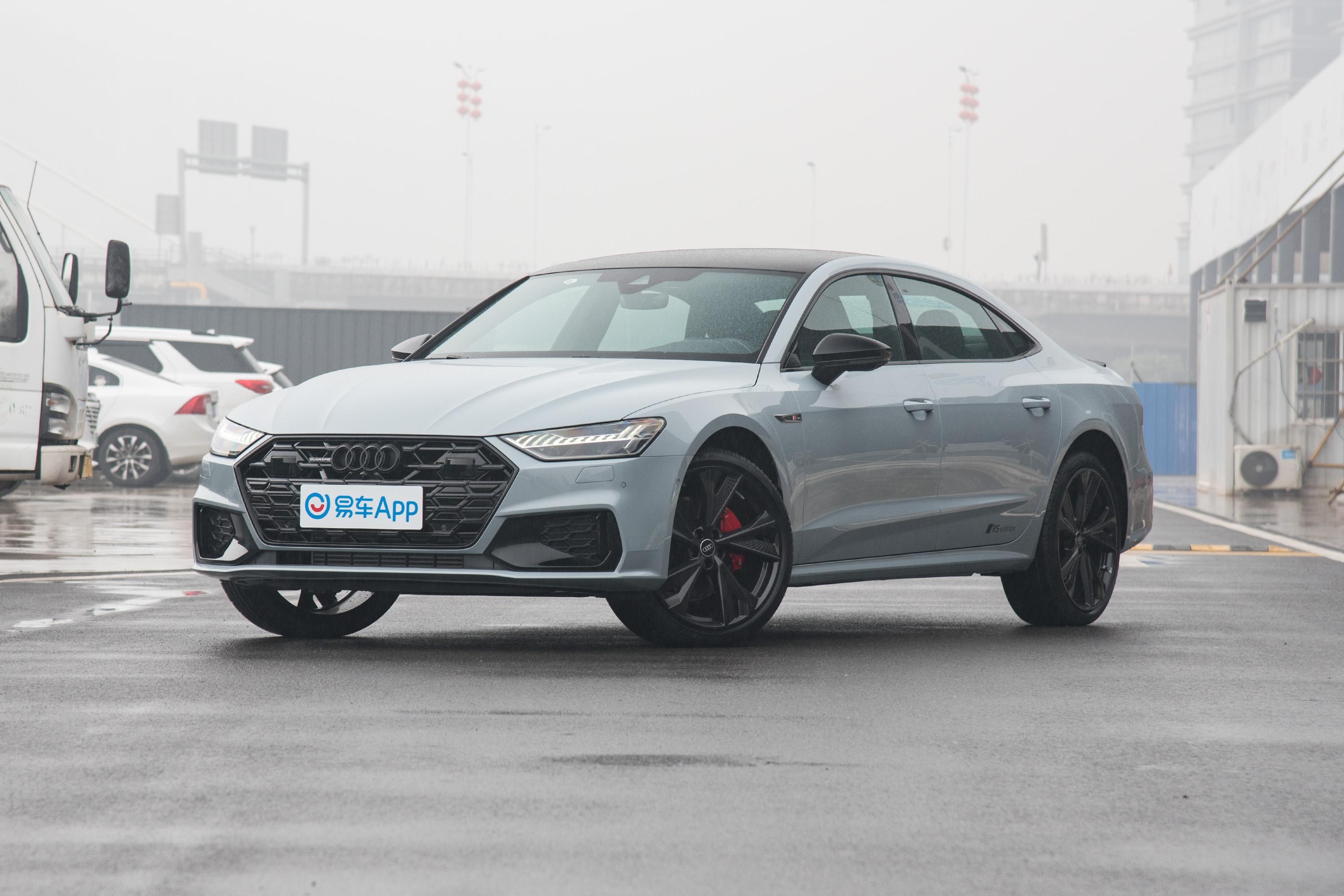 【奥迪A7L45 TFSI quattro RS套件竞速版侧前45度车头向左水平图片-汽车图片大全】-易车