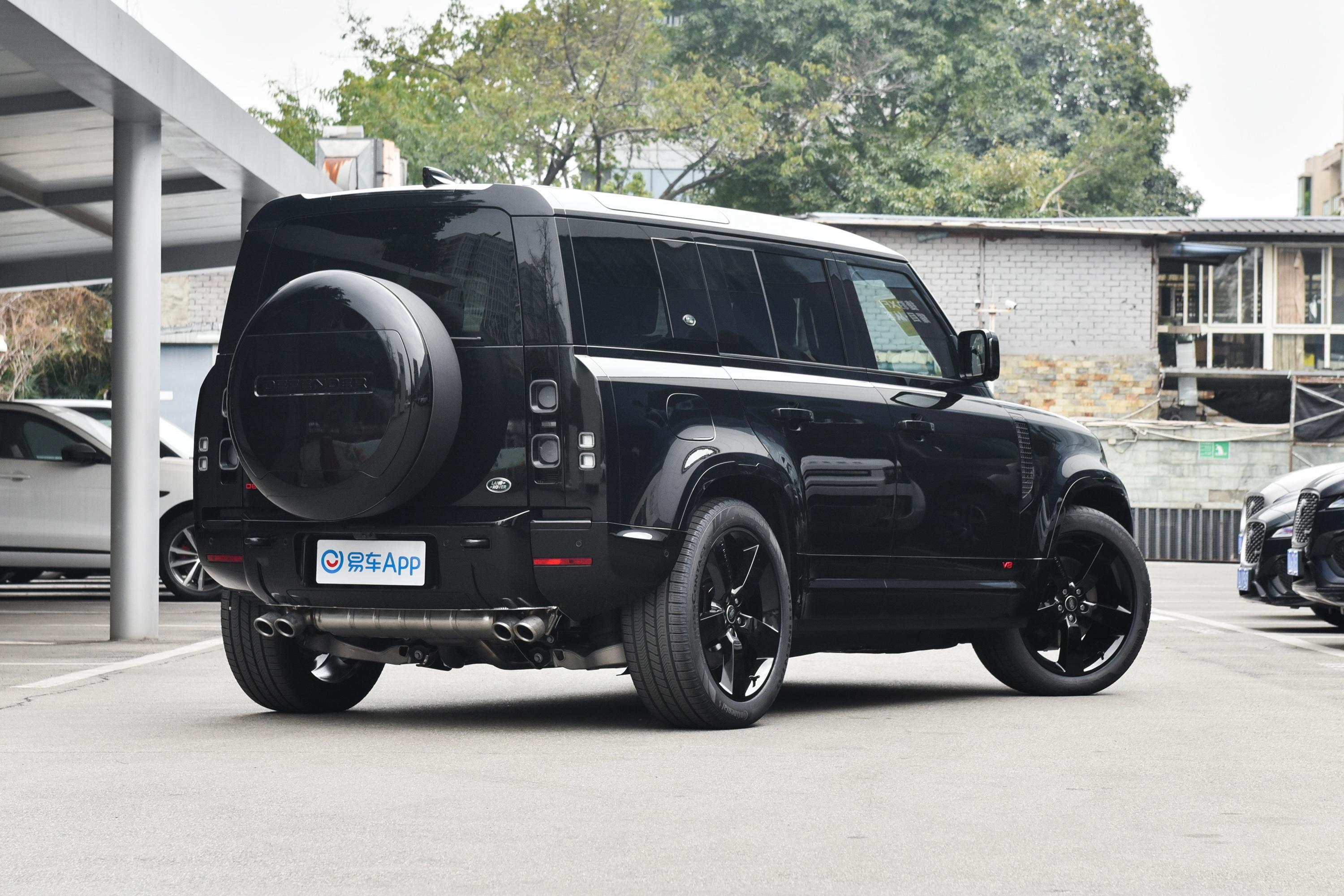 【卫士110 5.0S 525PS V8侧后45度车头向右水平图片-汽车图片大全】-易车