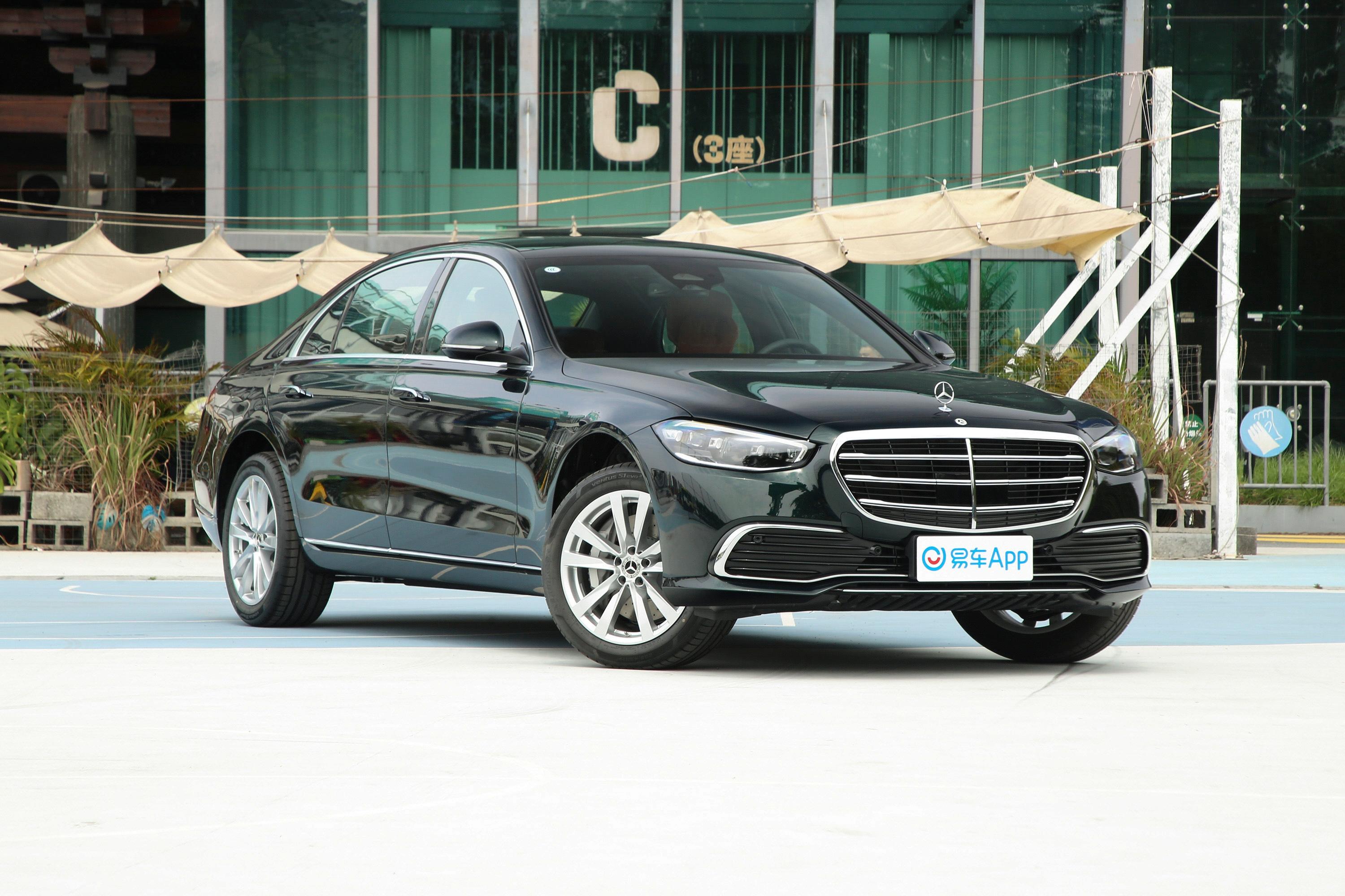 【奔驰S级S 400 L 商务型侧前45度车头向右水平图片-汽车图片大全】-易车