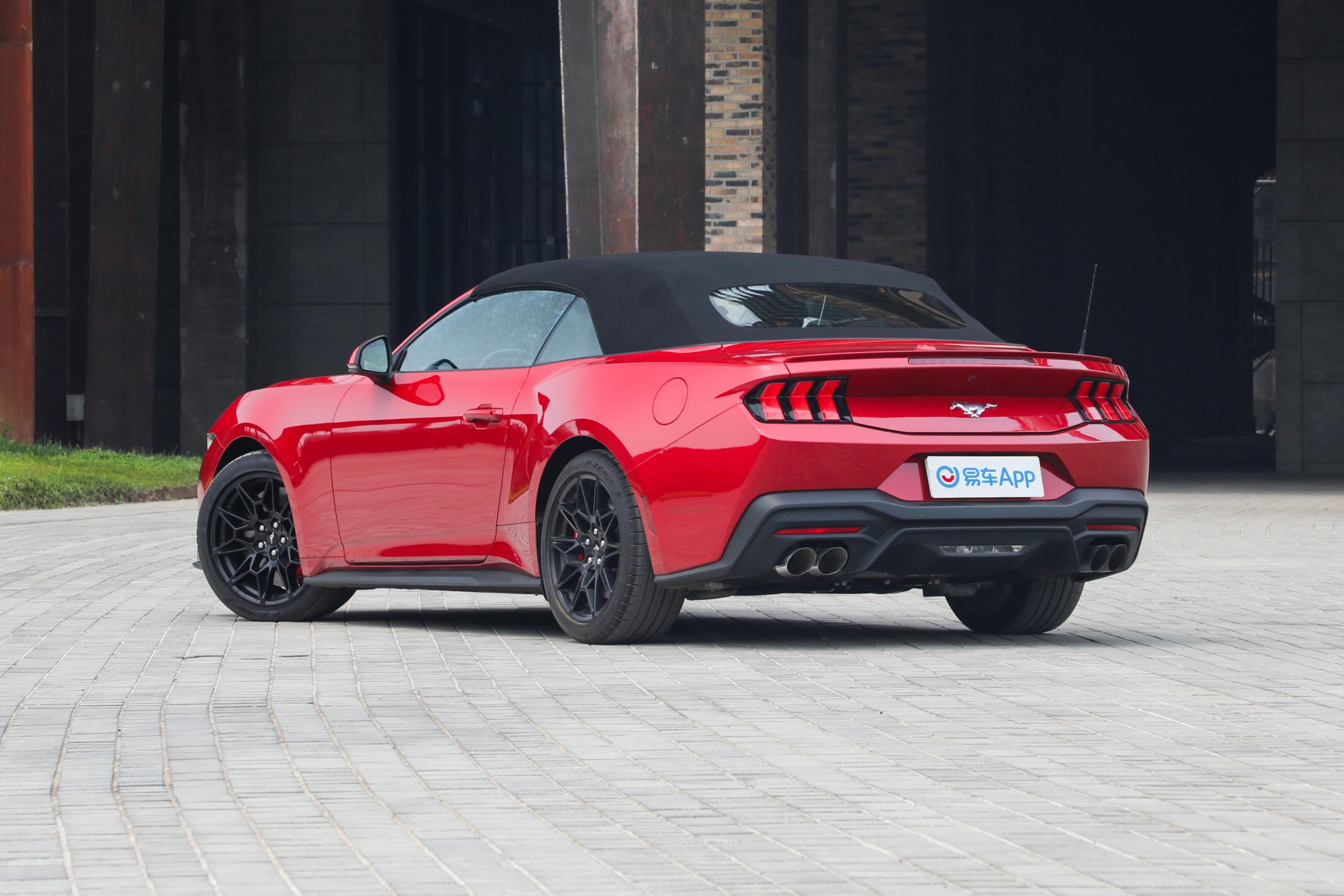 【Mustang2.3T 敞篷运动版侧后45度车头向左水平图片-汽车图片大全】-易车