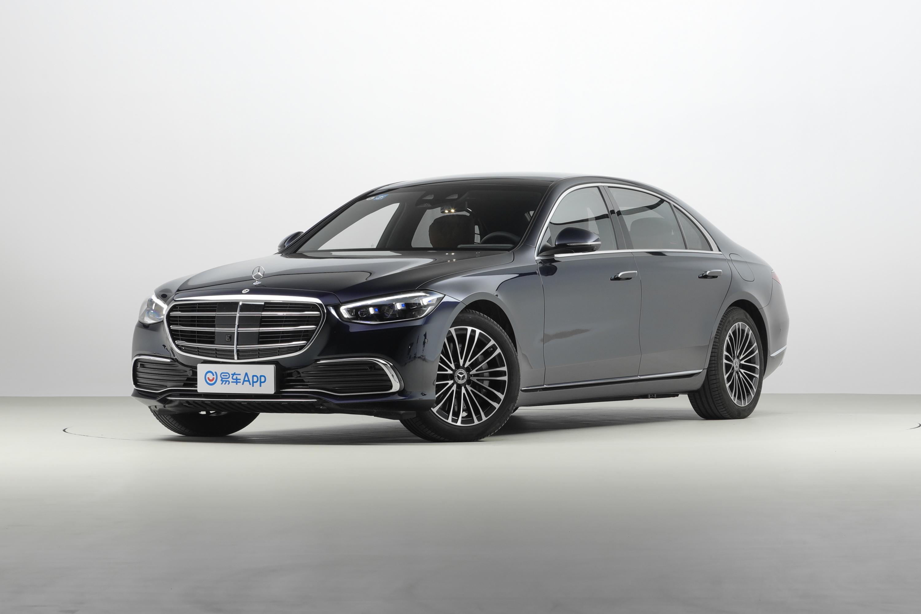 【奔驰S级 插电混动S 450 e L侧前45度车头向左水平图片-汽车图片大全】-易车