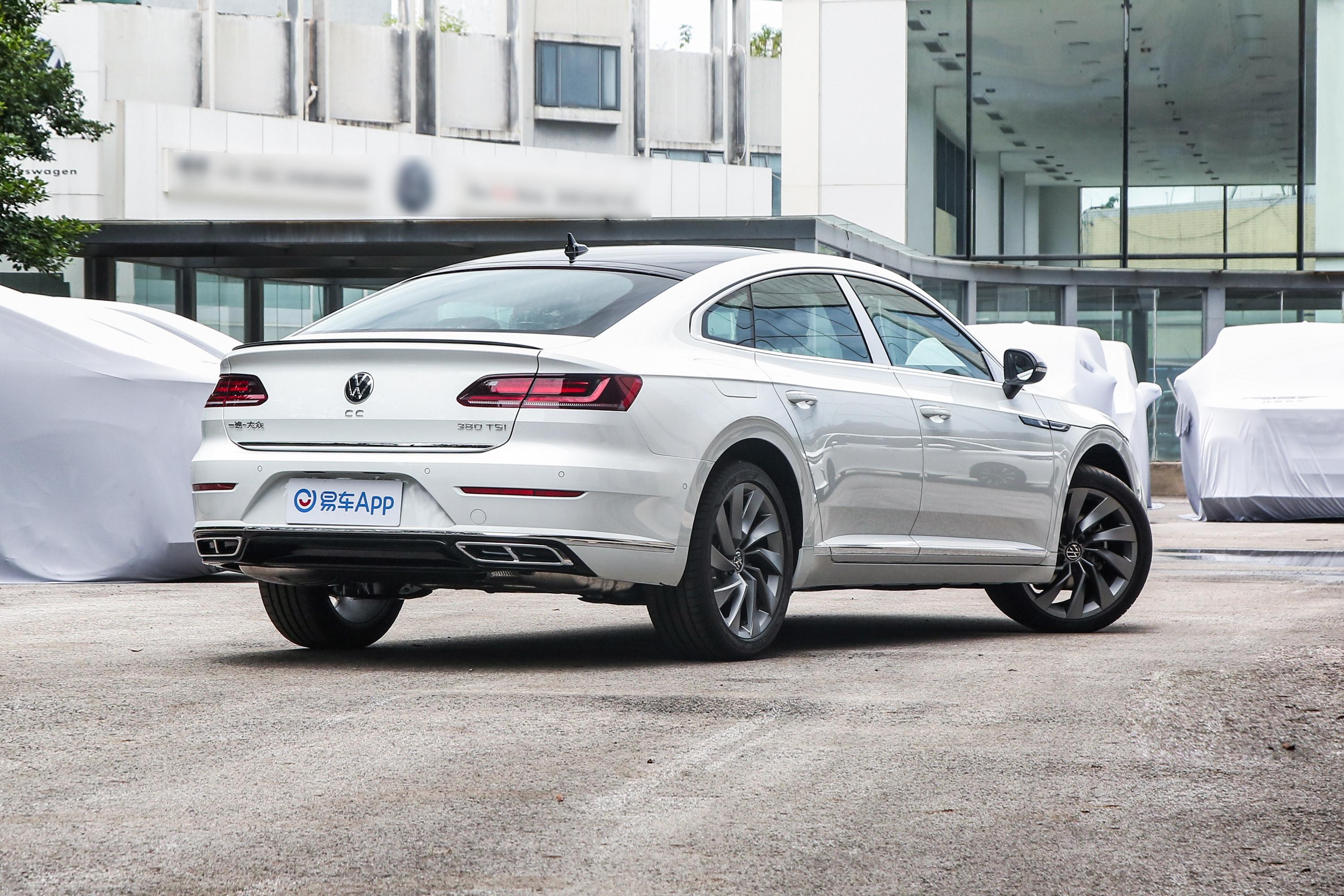 【一汽-大众CC众享款 380TSI 夺目版侧后45度车头向右水平图片-汽车图片大全】-易车