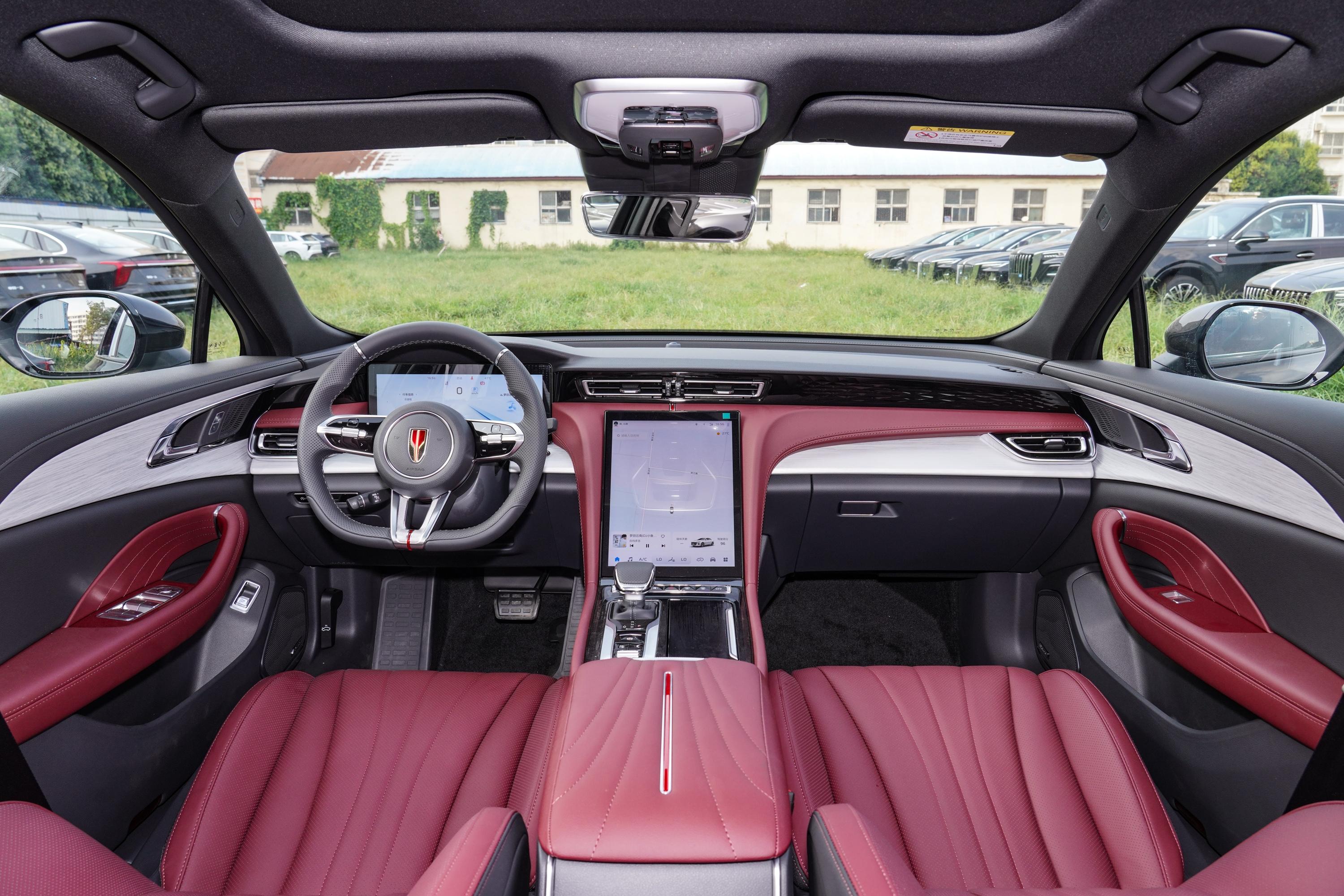 【红旗H52.0T 自动玄影版内饰全景正拍图片-汽车图片大全】-易车