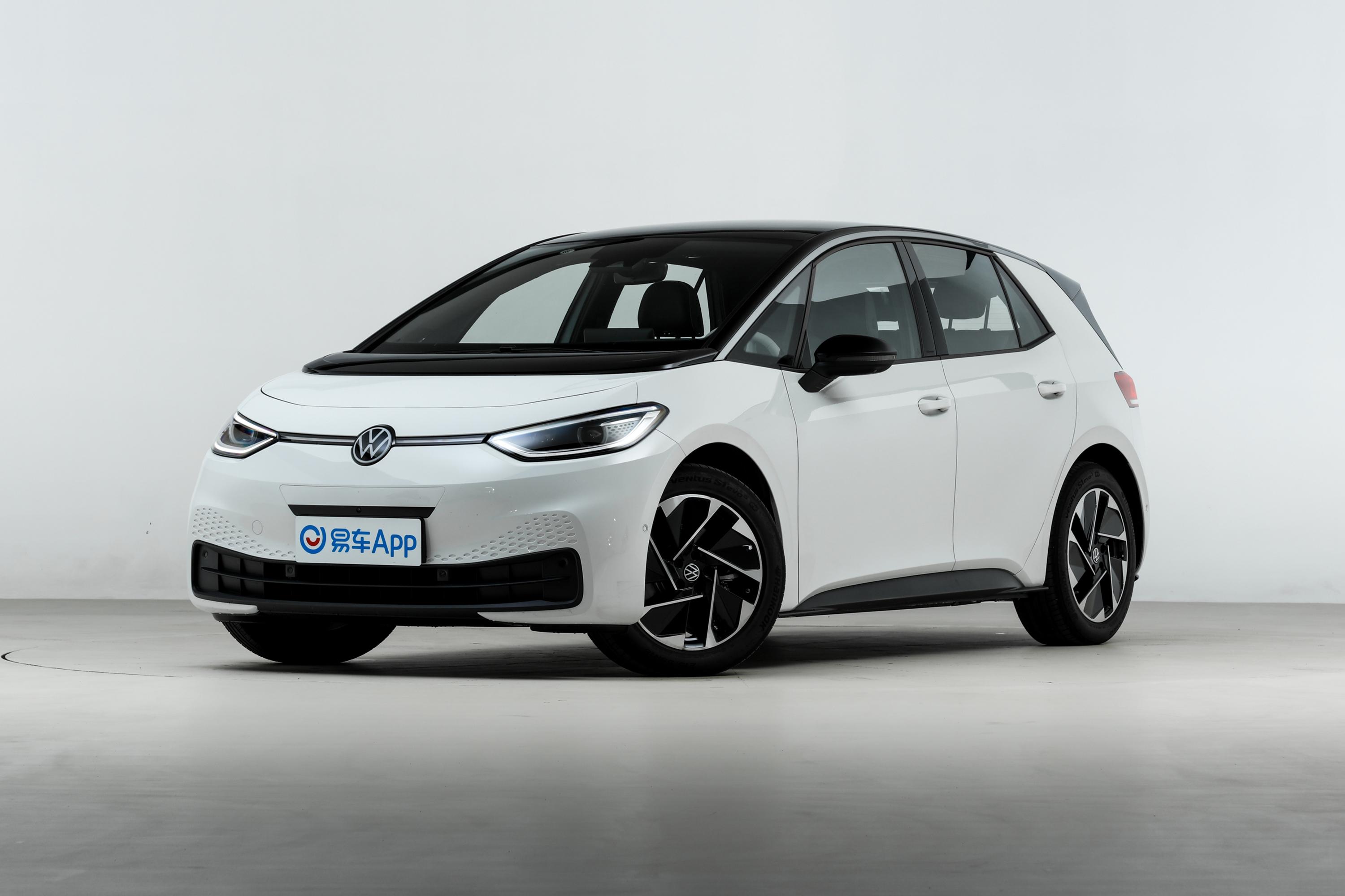 【大众ID.3聪明款 450km 极智氧气版侧前45度车头向左水平图片-汽车图片大全】-易车