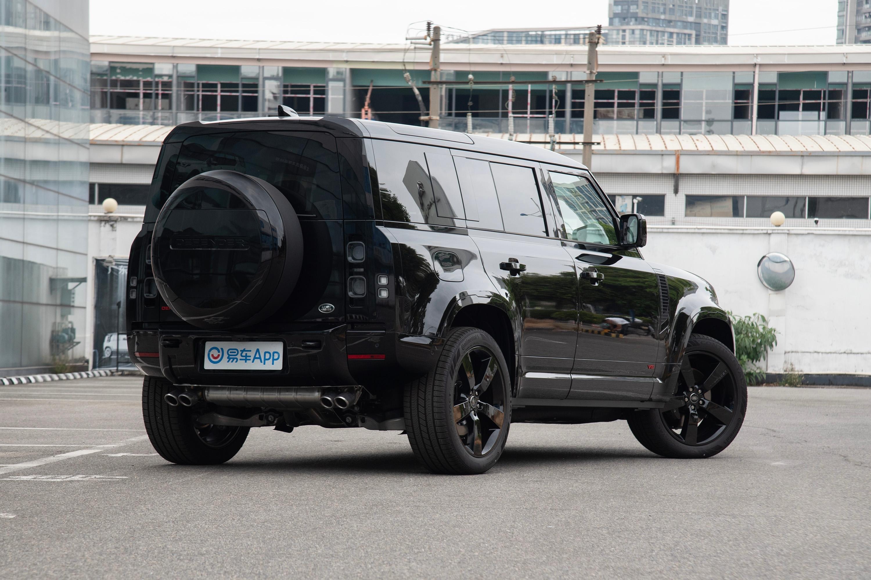 【卫士110 5.0S 525PS V8侧后45度车头向右水平图片-汽车图片大全】-易车