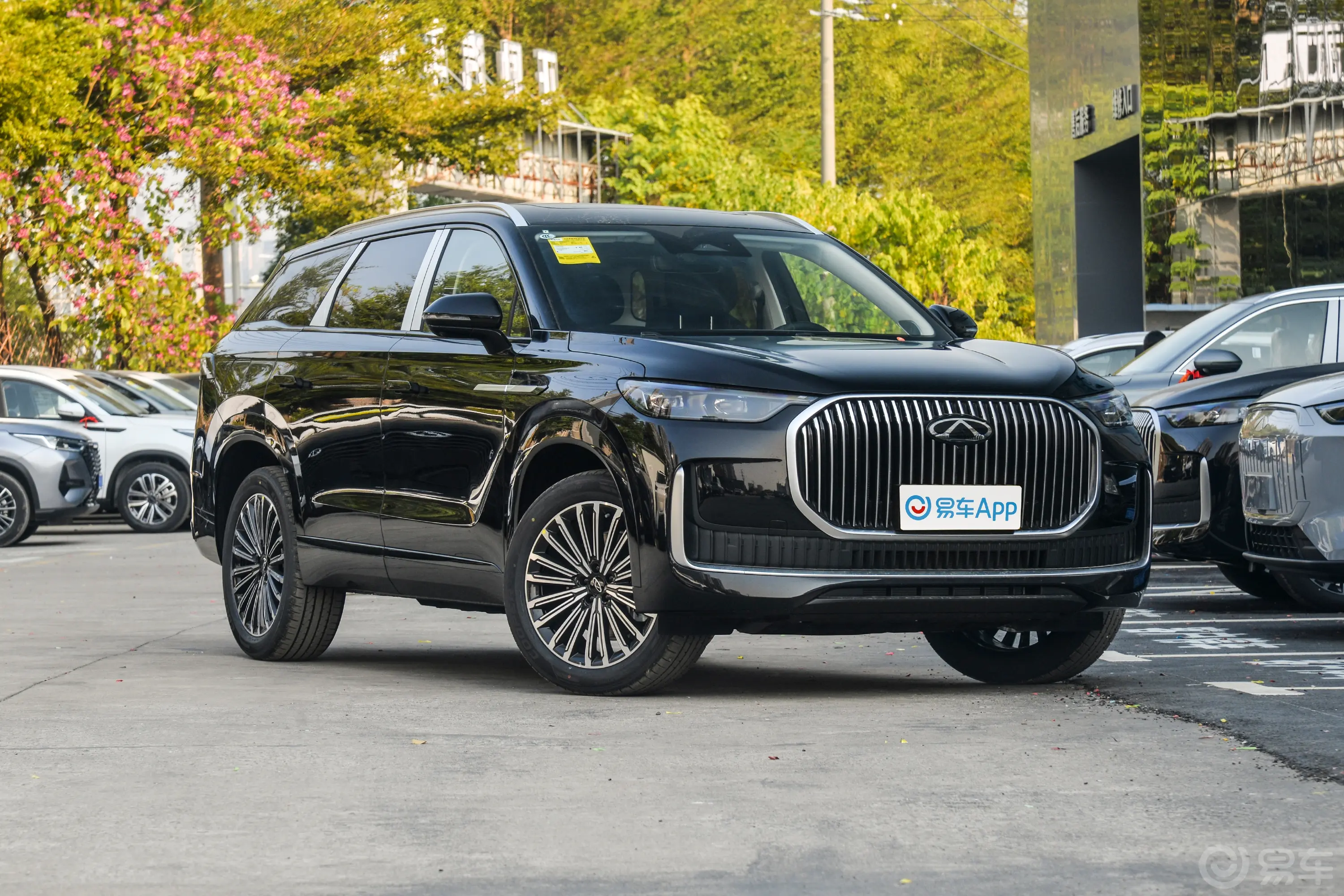 【瑞虎9 C-DM1.5T 106km 悦享版 磷酸铁锂 7座侧前45度车头向右水平图片-汽车图片大全】-易车