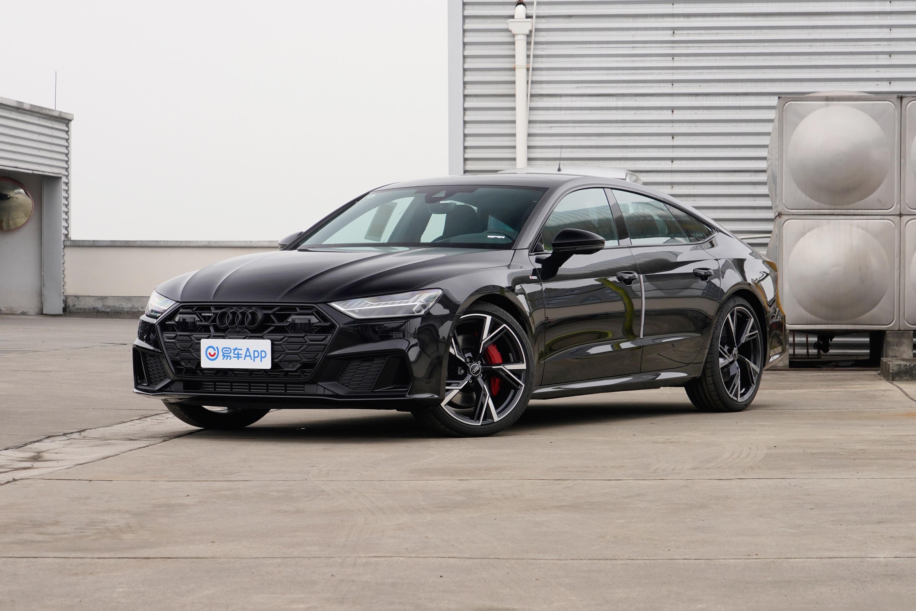 【奥迪A755 TFSI quattro 尊享型侧前45度车头向左水平图片-汽车图片大全】-易车