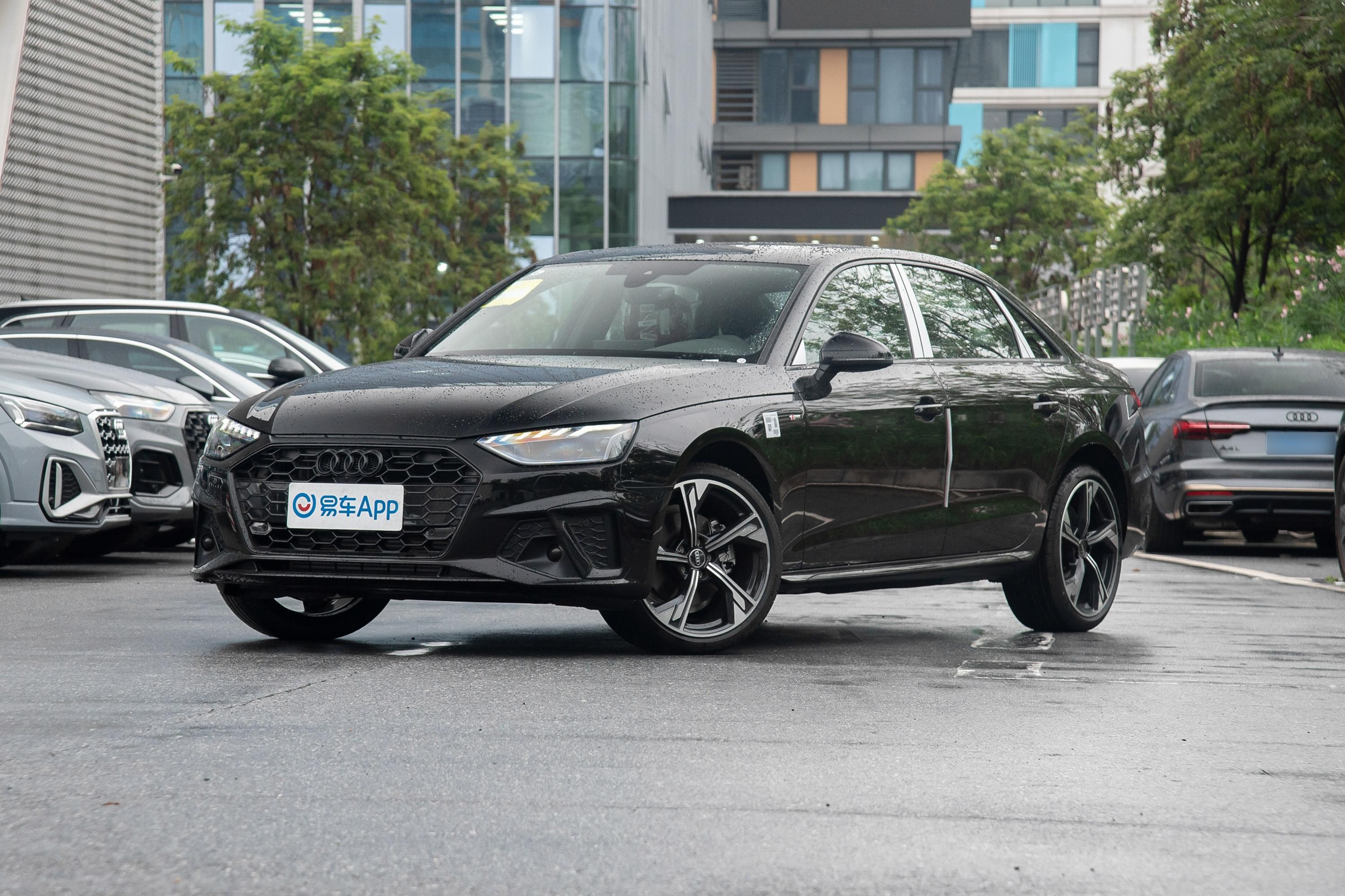 【奥迪A4L200万辆悦享版 40 TFSI B&O星夜版侧前45度车头向左水平图片-汽车图片大全】-易车