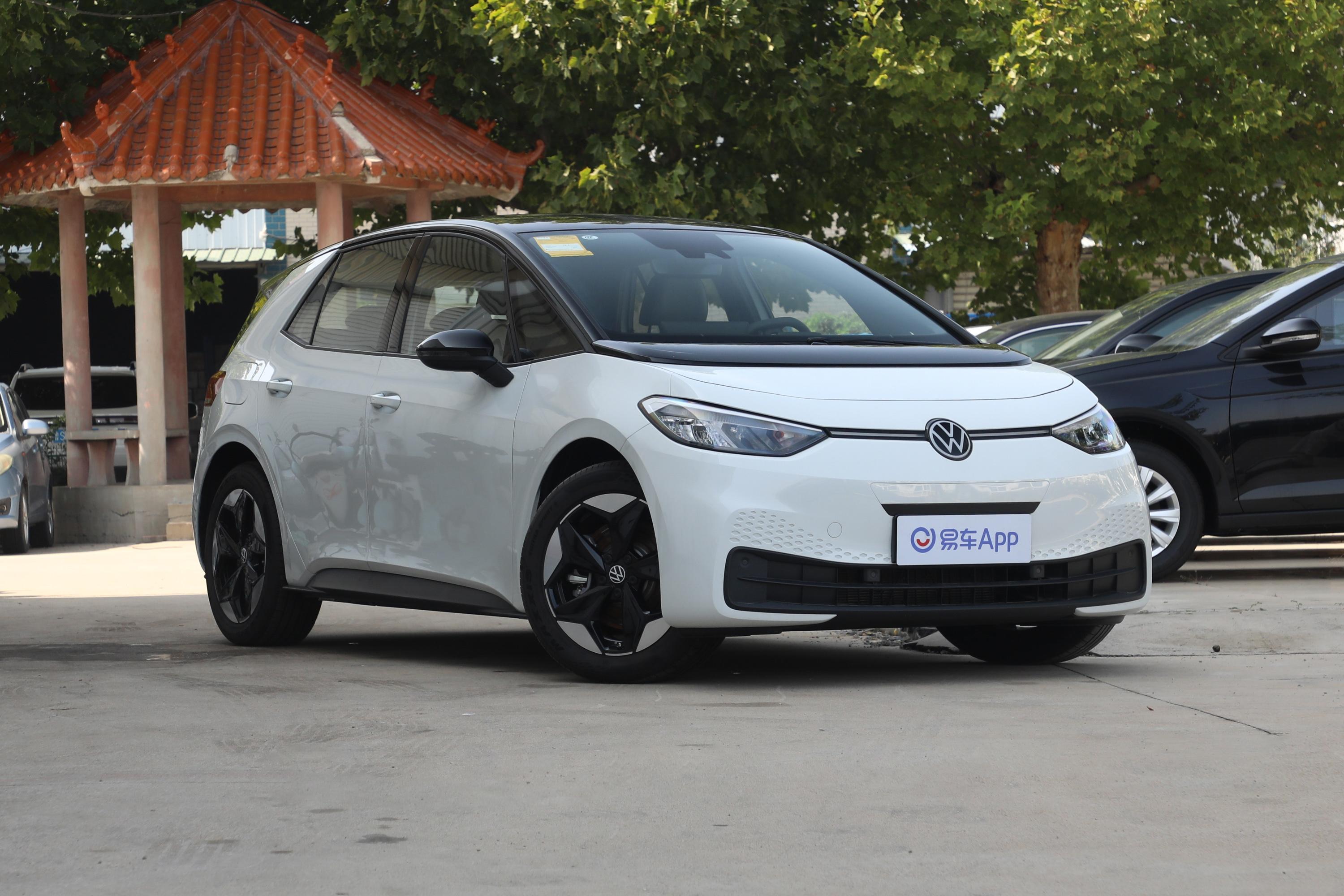 【大众ID.3聪明款 451km 纯净智享版侧前45度车头向右水平图片-汽车图片大全】-易车