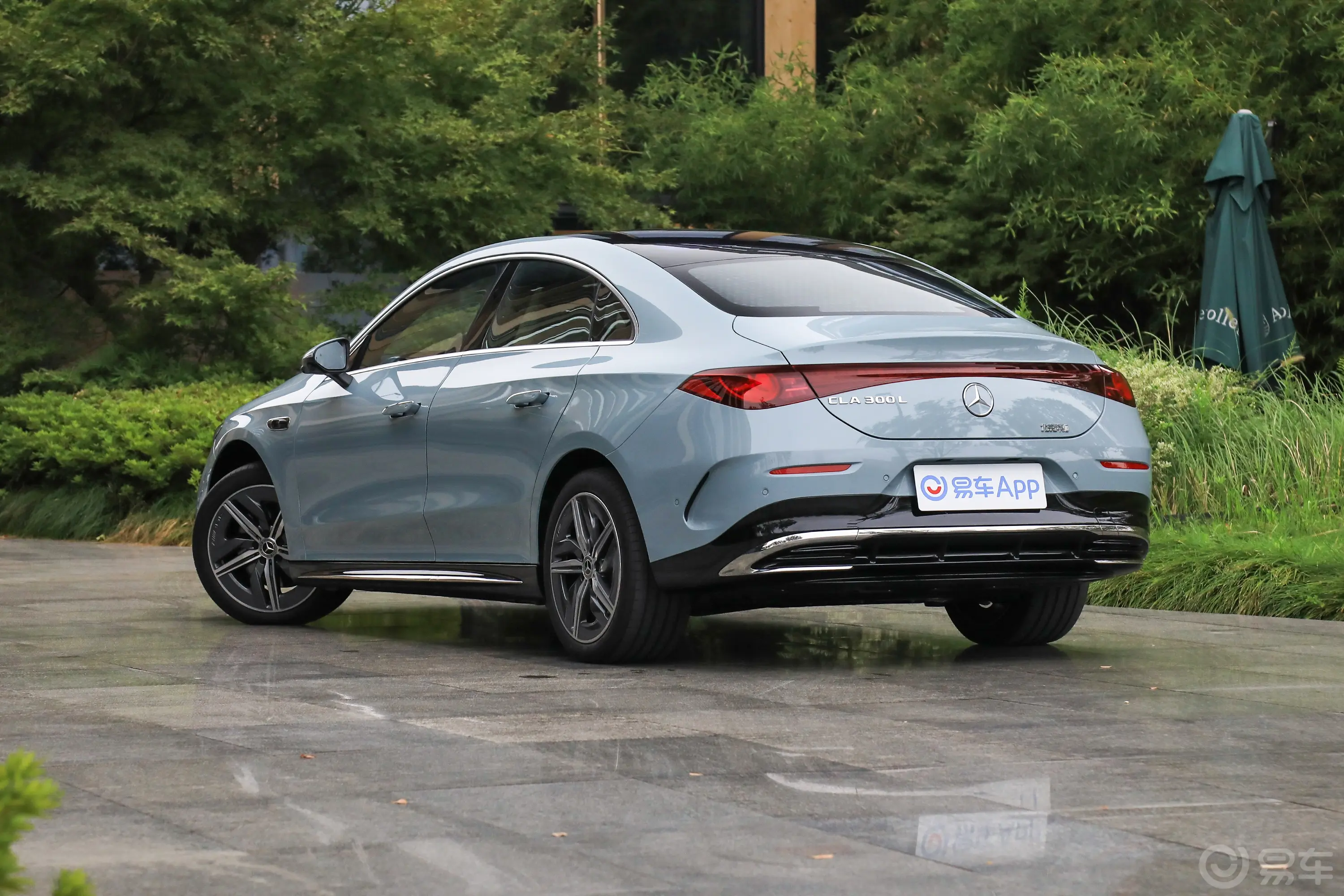 【奔驰CLA新能源CLA 300 L 超长续航领智版侧后45度车头向左水平图片-汽车图片大全】-易车