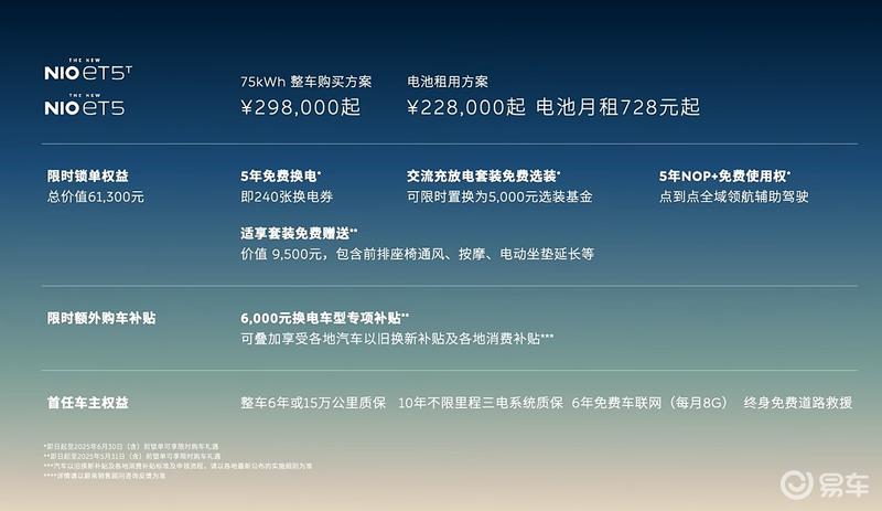新款蔚来ET5/ET5T正式上市 售29.8万元起_易车