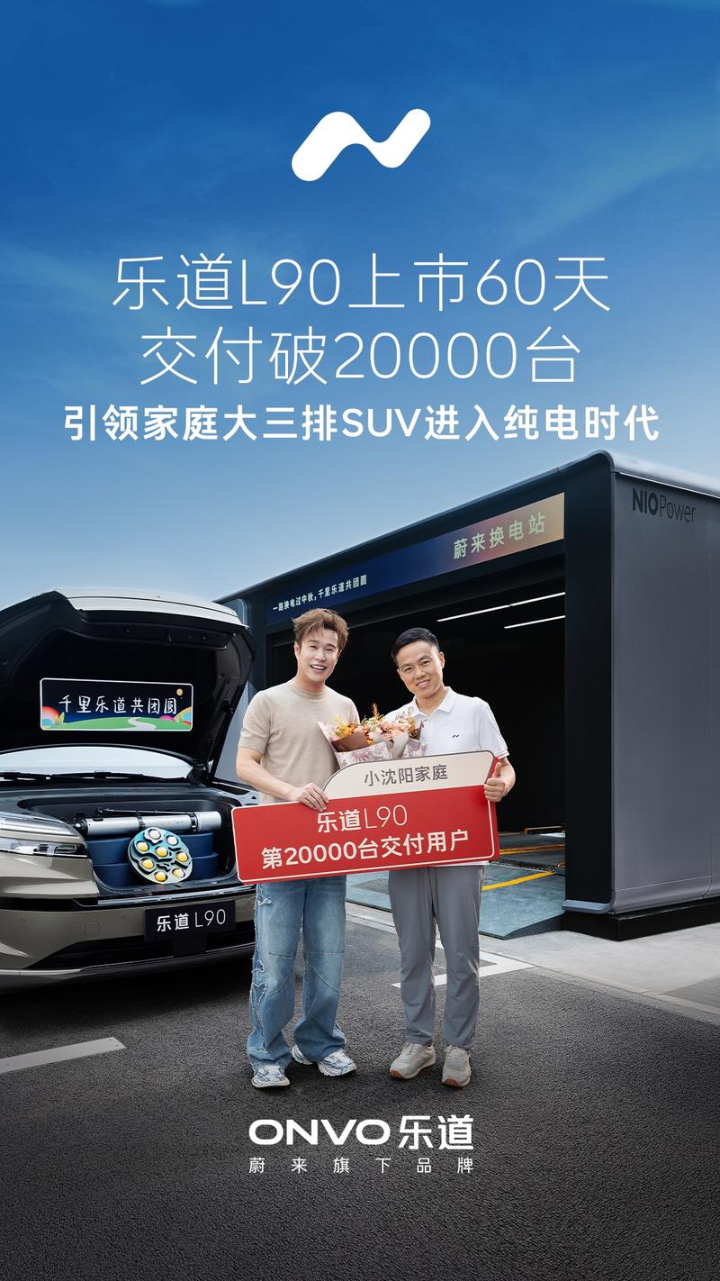 乐道L90交付突破20000台 仅用时60天_易车