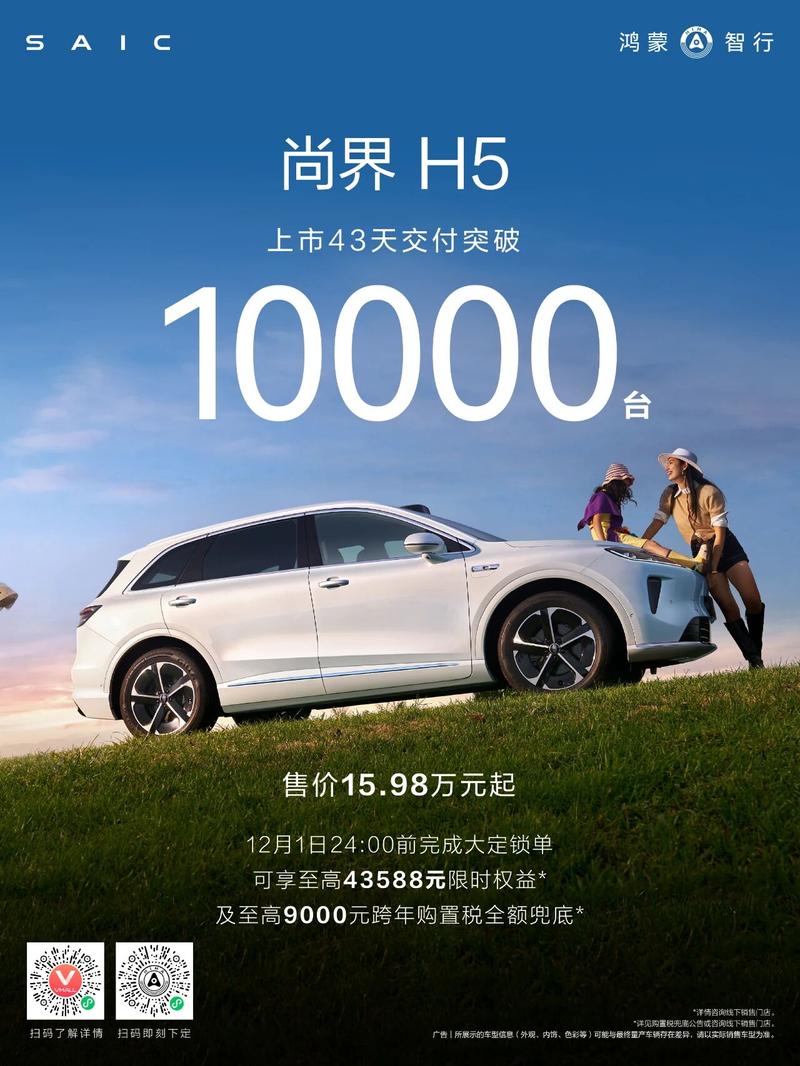 尚界H5上市43天交付突破10000台 同步推出购置税补贴方案_易车